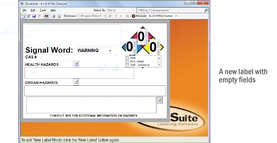 Create RTK Labels in DuraSuite